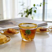 China Transparent Glass Coffee Cups 60ml Capacity For Espresso Latte Cappuccino for sale