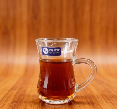 China Glass Transparent Tea Drinking Cup Durable Heat Resistant With Handle Clear Glass Tea Cups Ideal for Office Home and Tea Lovers for sale