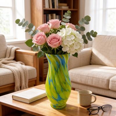 China Elegant Lead-free Crystal Glass Vase with 112mm Mouth Outer Diameter and Customizable Design for Floral Arrangements for sale
