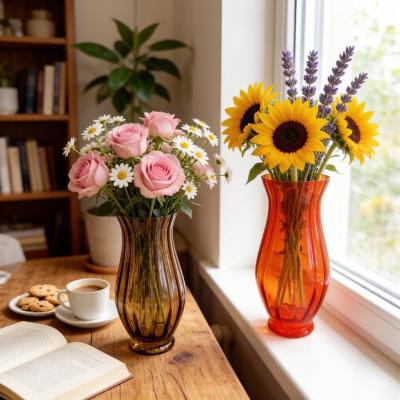 China 305mm Height Lead-free Crystal Glass Vase with 140mm Max Diameter for Elegant Decorative Centerpiece for sale