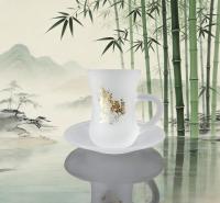 China 18PCS Glass Tea Cup Coffee Cup Set With Matt Effect Design And Color Box Package for sale
