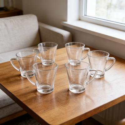 China Glass Clear Glass Tea Cup 36pcs Set 12pcs Turkish Cups 12pcs Saucers 12pcs Cawa Cups Crafted for Tea Enthusiasts and Professionals for sale