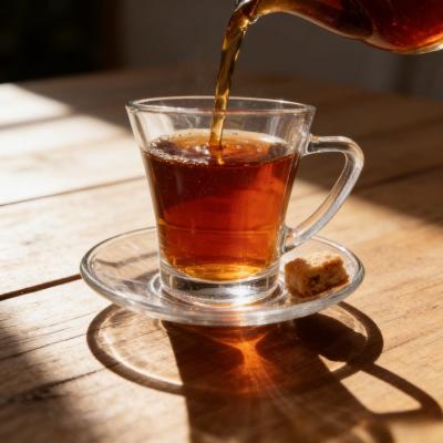 China 12 Pieces per Set Glass Tea Cups 6pcs Turkish Cups 6pcs Saucers Dishwasher Safe Made from Glass Perfect for Serving Hot Tea in Restaurants and Cafes for sale