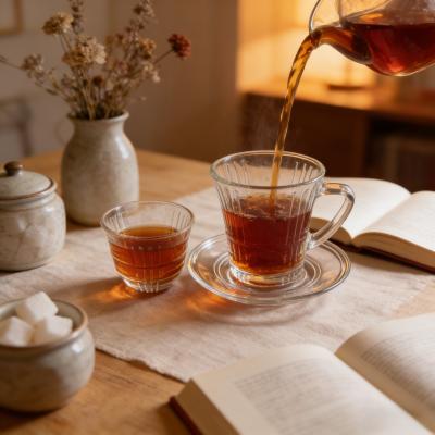 China 18pcs Set Glass Tea Cups 6pcs Turkish Cups 6pcs Saucers 6pcs Cawa Cups 120 Grams Per Cup Designed Coffee Tea Glassware Lightweight Durable Clear Transparent Cups for sale