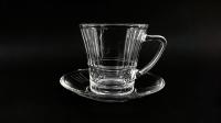 China 120 Grams Per Cup Durable Glass Drinking Sets 18pcs Set Glass Tea Cups 6pcs Turkish Cups 6pcs Saucers 6pcs Cawa Cups Offering Perfect Solution For Catering Services for sale
