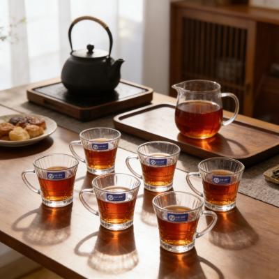 China Set Size 6 Pieces Elegant Glass Cup Sets 6pcs Turkish Cups Ideal for Hotels Bars and Corporate Events for sale