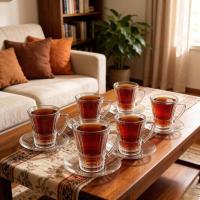 China 36pcs Set Elegant Glass Cup Sets Suitable for Beverage Service Hospitality and Event Catering for sale
