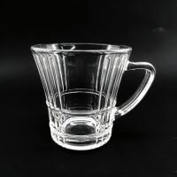 China 6 Pieces Glass Cup Sets Height 69mm Suitable For Hot And Cold Beverages Perfect For Serving Tea Coffee Juice In Hotels And Cafes for sale
