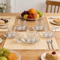 China 36pcs Set Elegant Glass Cup Sets Suitable for Beverage Service Hospitality and Event Catering for sale