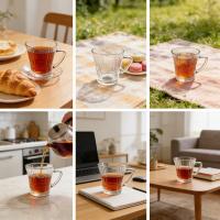China 36pcs Set Elegant Glass Cup Sets Suitable for Beverage Service Hospitality and Event Catering for sale
