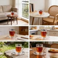 China 36pcs Glass Cup Sets Glass Mouth Outer Diameter 54mm Suitable for Commercial Hotels Bars and Catering Services for sale