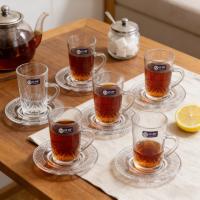 China Suitable For Hot And Cold Beverages Glass Cup Sets 36pcs Sets Mouth Outer Diameter 54mm Cylindrical Design Durable Clear Glassware Perfect For Commercial for sale