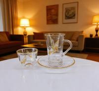 China 98ml Decorative Glass Cups 36pcs Set Smooth Surface Tea Coffee Cup Sets for sale