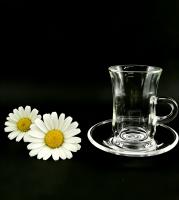 China Eco-friendly 12PC Premium Glass Tea Cups with Gift Box Which Foam inside Good Protect During Shipping for sale