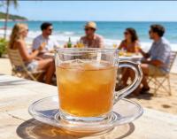China Elegant Transparent Glass Tea Set – 6 Cups & 6 Saucers, Ideal for Beach Parties, Afternoon Tea & Outdoor Entertaining for sale