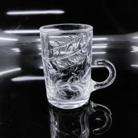 China Set of 6  90ml Capacity, 75mm Height Lead-Free Crystal Glass Cups– Perfect for Tea and Coffee Service for sale