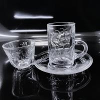 China 6pcs Turkish Glass Tea Cups , 18pcs Lightweight Clear Glass Cup Classic Style for sale