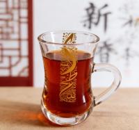 China Exquisite  Glass Tea Cups 83ml Transparent Lead Free Crystal Glassware for sale