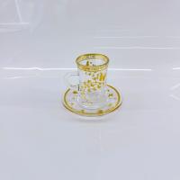 China Glass Cup Sets 36 Piece Collection Lead Free Crystal Tea Cups Cawa Cups And Saucers for sale