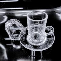 China Elegant Clear Glass Drinkware Set , Transparent Lead Free Glass Cups Sets for sale