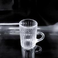 China 90ml Elegant Glass Tea Cups 75mm Height For Cafes / Restaurants / Offices for sale
