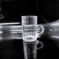 China 90ml Elegant Glass Tea Cups 75mm Height For Cafes / Restaurants / Offices for sale