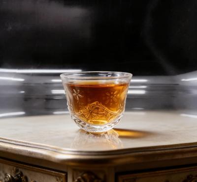China Clear Glass Coffee Cups 6pcs Set 65ml Capacity Lead Free With Smooth Rim for sale