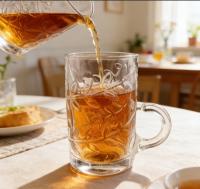 China Set of 6  90ml Capacity, 75mm Height Lead-Free Crystal Glass Cups– Perfect for Tea and Coffee Service for sale