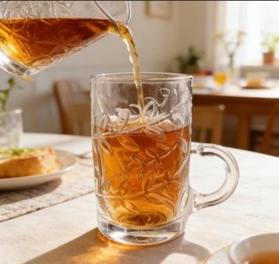 China Set of 6  90ml Capacity, 75mm Height Lead-Free Crystal Glass Cups– Perfect for Tea and Coffee Service for sale