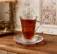 China Home Glass Cup Sets 98ml 12PCS Drinking Glassware Sets With Pattern for sale
