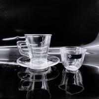 China durable lead free crystal glass cup sets 36 pieces with cups saucers and cawa cups perfect for commercial and home dining for sale