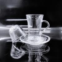 China Machine-made glass with 3.35oz rough glass can make decal on cup's body for sale