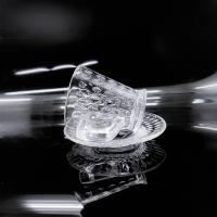 China Glass Cup Sets including six cups and saucers designed to balance elegance and practicality for everyday and special occasions for sale