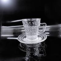 China Glass Cup Sets including six cups and saucers designed to balance elegance and practicality for everyday and special occasions for sale
