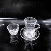 China Simple and classic designs 3.35OZ Crystal Glass Cup Set 18pcs set for sale
