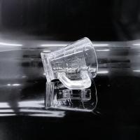 China Ergonomic Handle 100ml Glass Cup Six Set Customized With Wavy Textured Glass Surface for sale