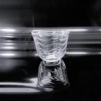 China Elegant 6 Glass CAWA Cup Sets Lead Free With Rippled Texture for sale