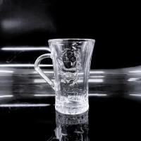 China Beautiful Transparent Tea Cup Sets 98ml Crystal Glass Cup Set for sale