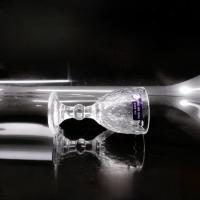 China Six Set Clear Goblet Glasses 65ml Lead Free Crystal With Pattern for sale