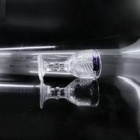 China 100mm Height Lead Free Crystal Glass Goblets Set For Juices / Iced Teas for sale