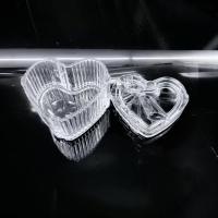 China Max diameter 76mm Glass Candy Bowls Heart Shape Functional and Attractive for Restaurant Settings for sale