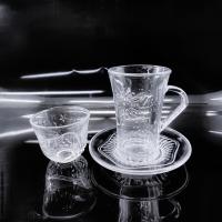 China 36PCS Premium Glass Cup Sets Elegant Drinkware Set With Colorful Box Package for sale
