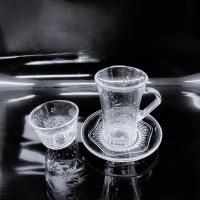 China Wonderful color box packing 18pcs glass cup set for tea enthusiasts, friends on birthdays for sale