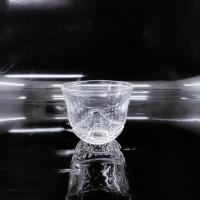 China Clear Glass Coffee Cups 6pcs Set 65ml Capacity Lead Free With Smooth Rim for sale