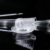 China 6pcs Turkish Cups 6pcs Saucers Glassware Cup Sets Machine Press-molded Durable Elegant Design Suitable for Restaurants Bars and Cafes for sale