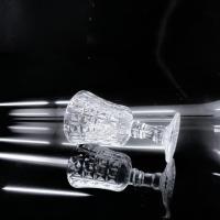 China Transparent Glass Juice Cups Eco Friendly Customizable OEM ODM Options Durable Reusable Clear Drinkware for Commercial for sale