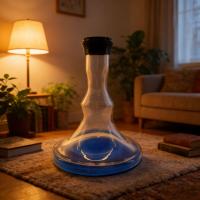 China Elegant Hookah Glass Shisha Lightweight Transparent Available in Multiple Colors for sale