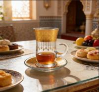 China Home / Gifting Gold Turkish Style Tea Cup & Saucer Set 12 Piece 125ml for sale