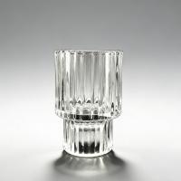 China Detachable Glass Candle Holders , Transparent Glass Candlestick Holder for sale
