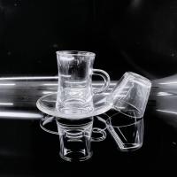 China Glass Coffee Tea Cups Espresso 18 Pcs Drinking Coffee Cups with Saucer for sale